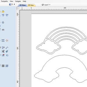 DXF Rainbow/ Fillable Rainbow Shape File/ Svg Rainbow File/ Cri-cut ...