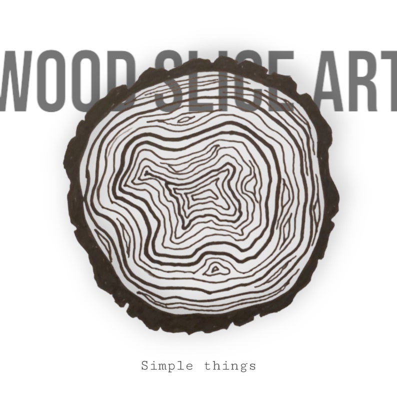 Wood Slice Art Download - Etsy