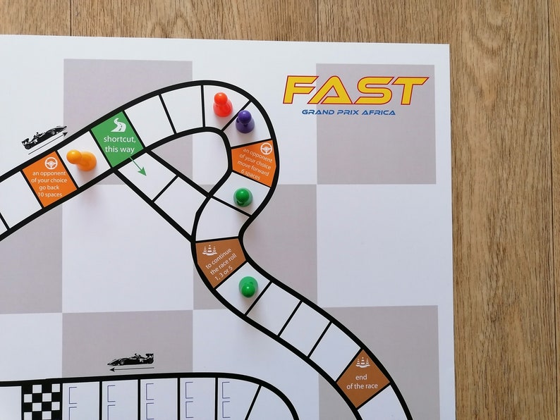 FAST Grand Prix Africa. Printable Game for Family - Etsy