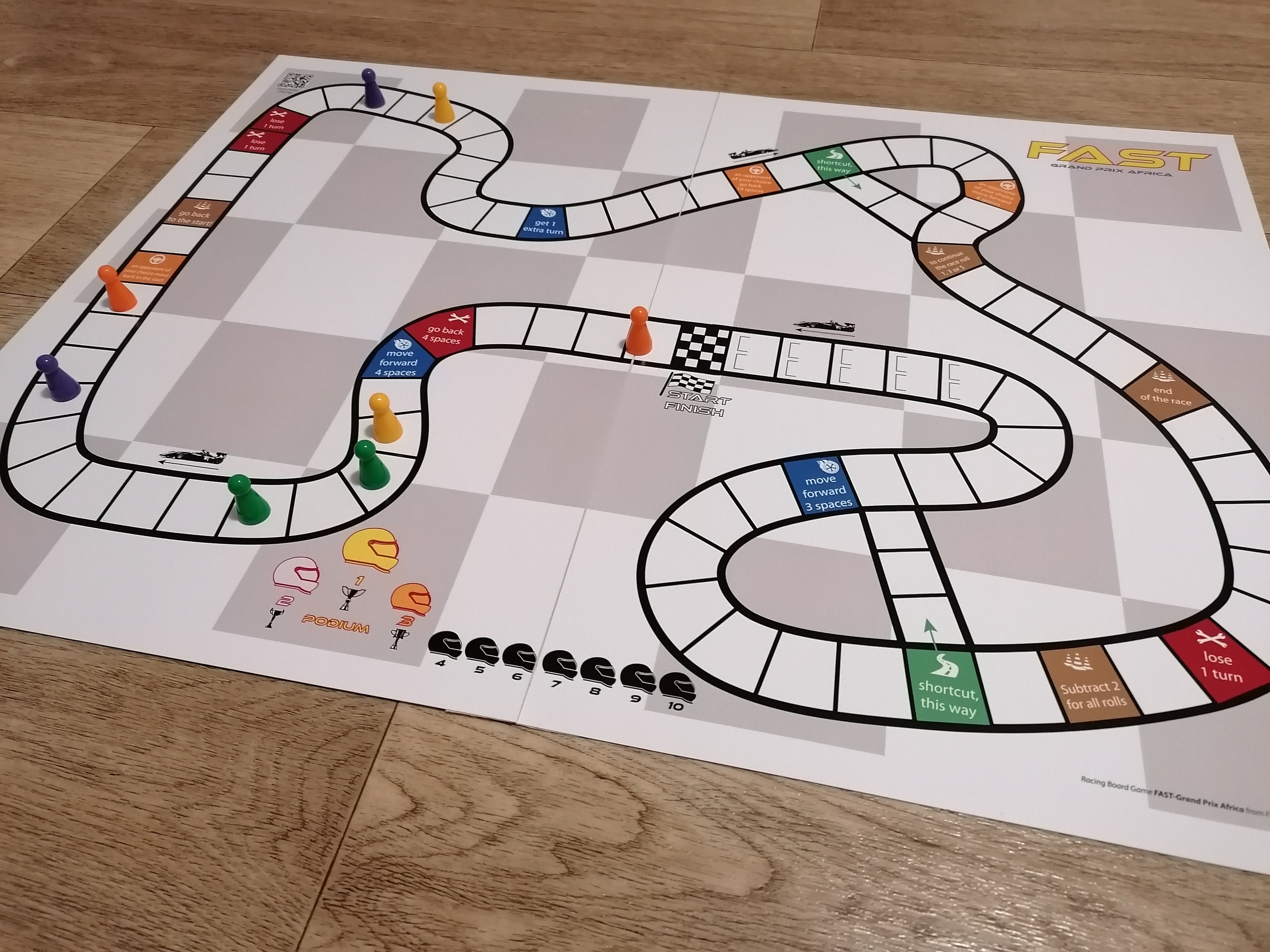 FAST Grand Prix Africa. Printable Game for Family - Etsy