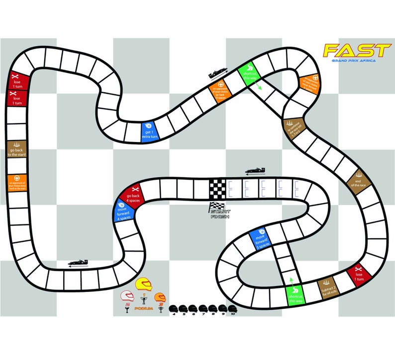 FAST Grand Prix Africa. Printable Game for Family - Etsy