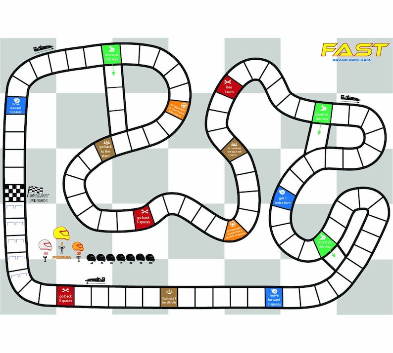 FAST – Grand Prix Asia: Exciting Printable Racing Game for Kids ...