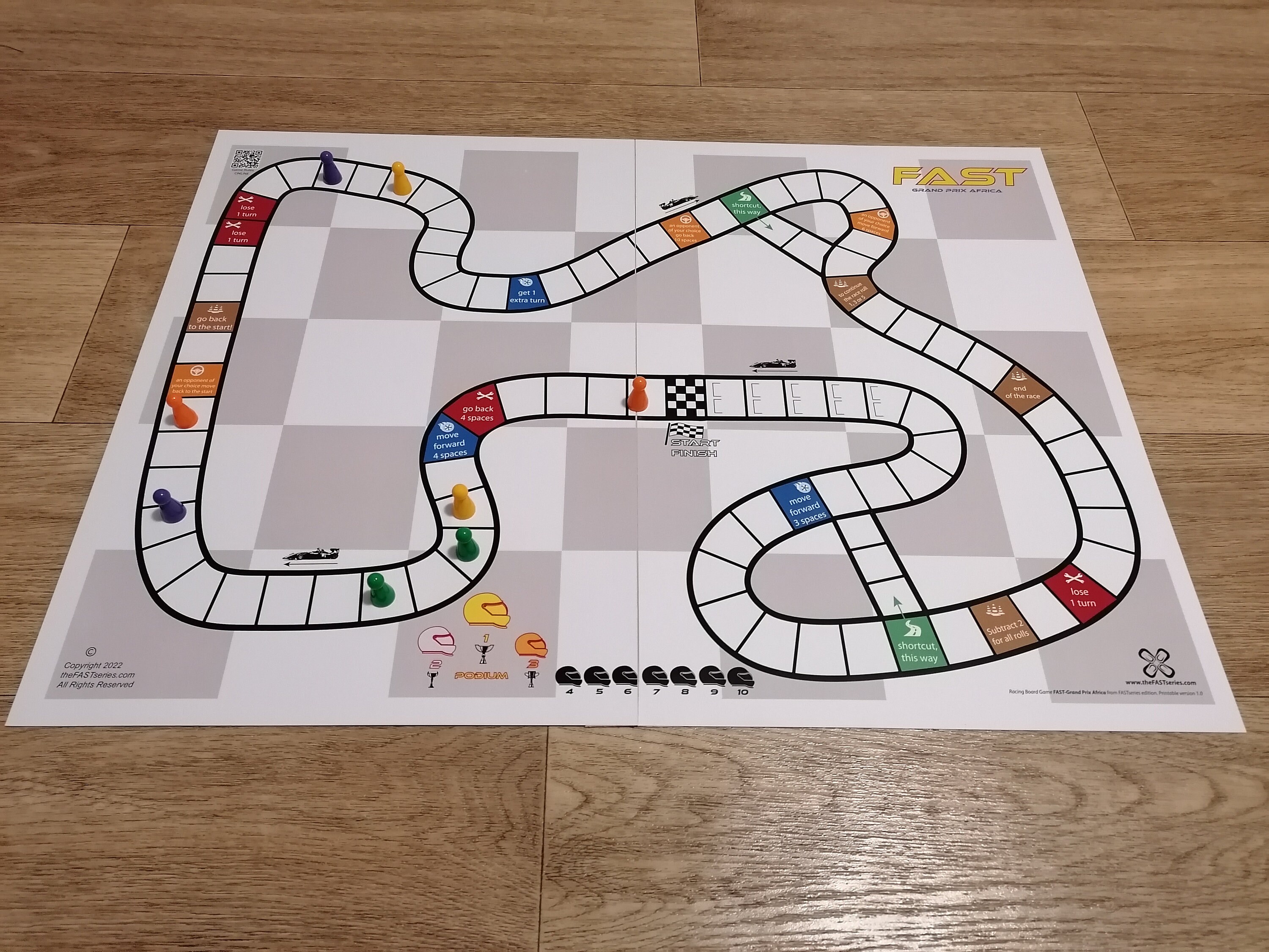 FAST Grand Prix Africa. Printable Game for Family - Etsy