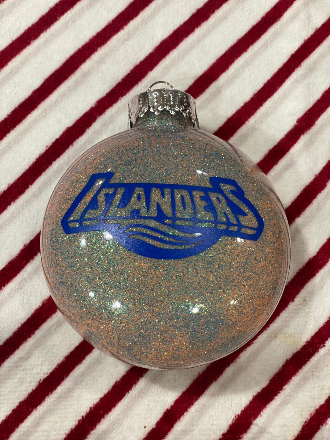 NY Islanders Disc Shaped Custom Christmas Ornament - Etsy