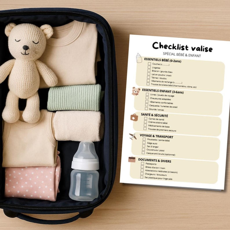 NEW | Baby & Child Suitcase Checklist – Printable Travel PDF | Family ...