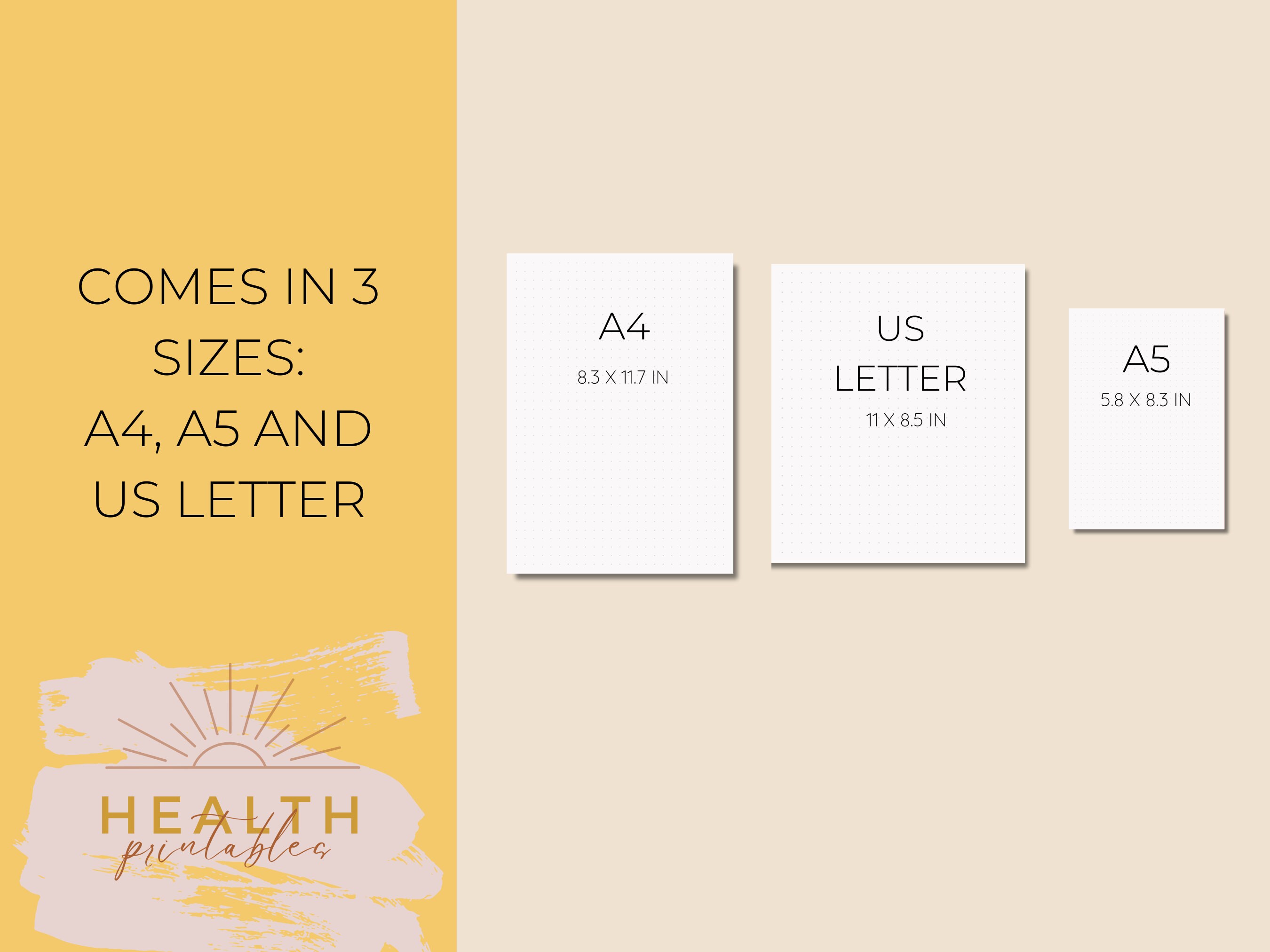 Printable Body Measurement Tracker Great for Personal Health - Etsy