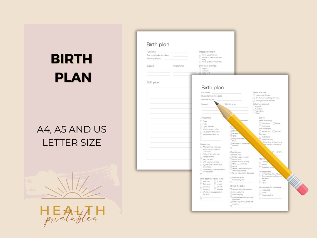 Birth Plan, Birth Preferences, Pregnancy, Labour Preference, Delivery ...