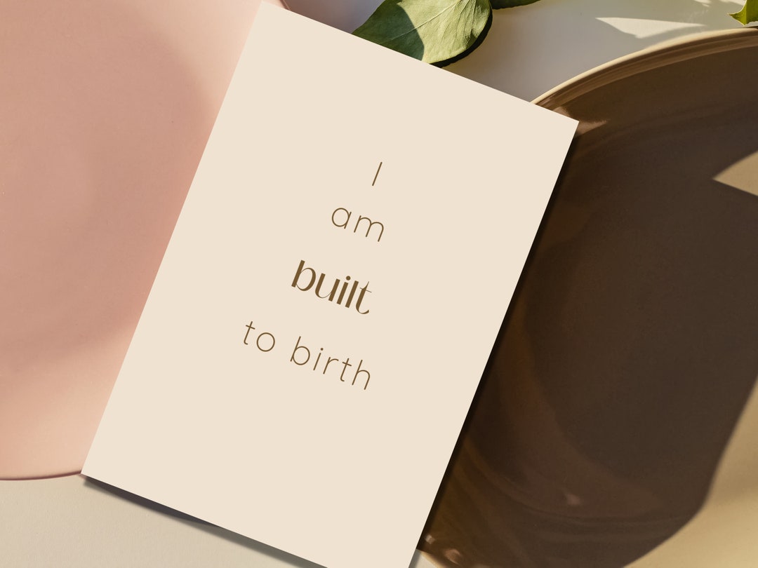 Birth Affirmation Cards Printable, Hypnobirthing Cards, Birth ...