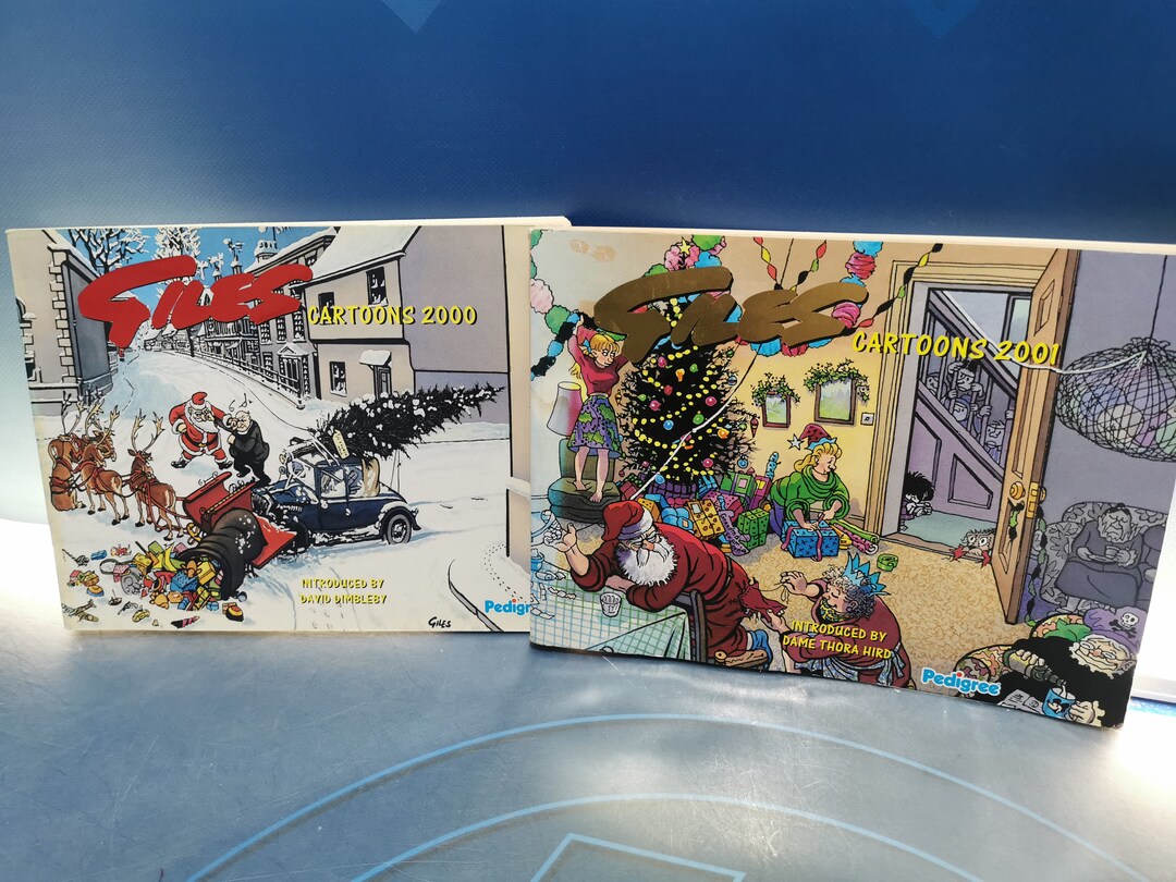 2 Volumes, COMIC, Strips, Usa Edition, GILES CARTOONS 2000 2001 - Etsy