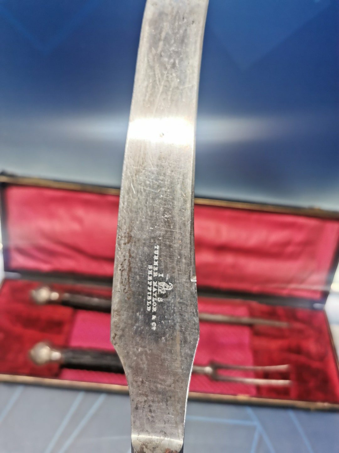 Three-piece Box TURNER MAYLOR Deer Antler Knife, Carved - Etsy