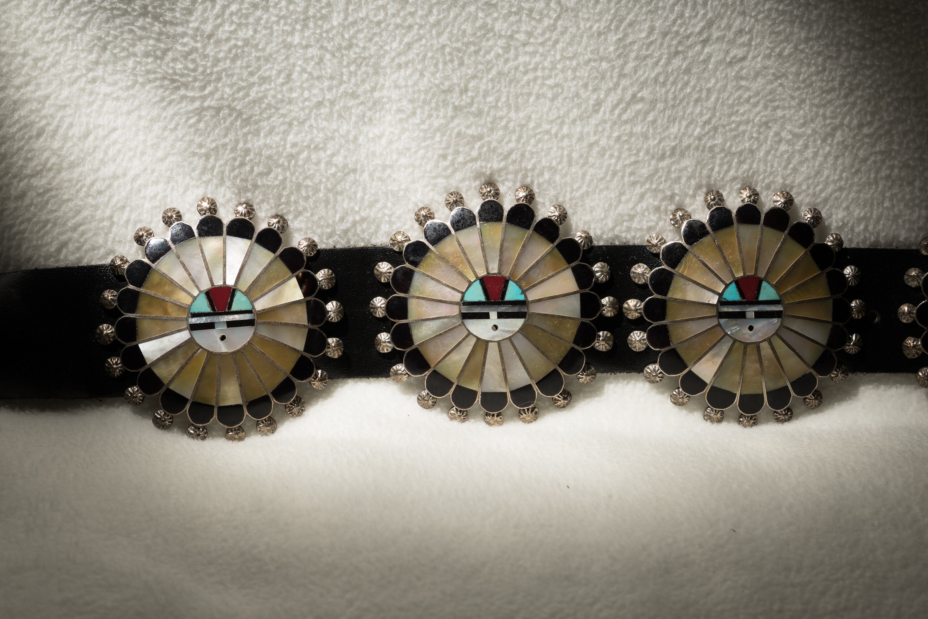 Abel Soseeah Zuni Sunface Concho Belt Native American Jewelry - Etsy