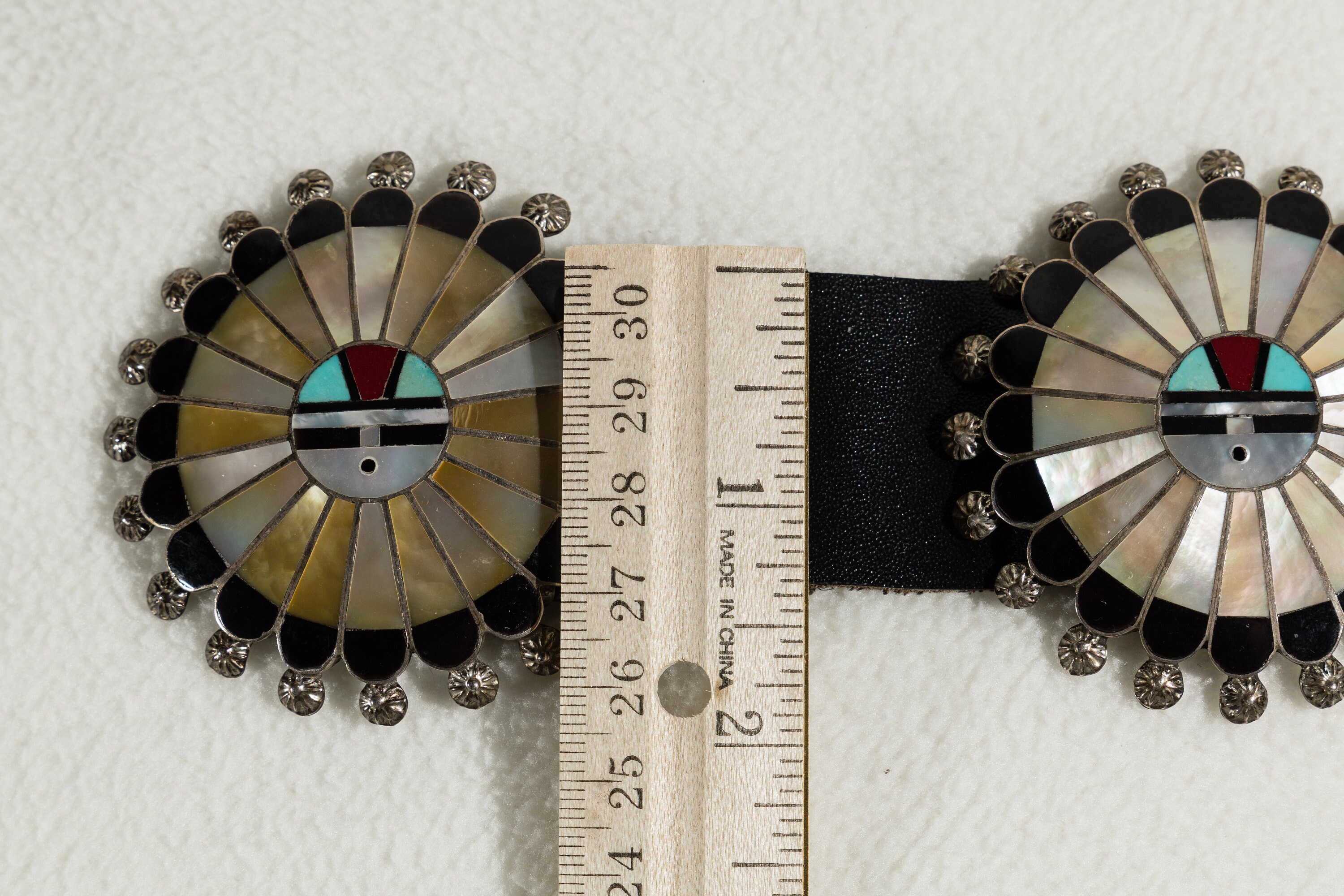 Abel Soseeah Zuni Sunface Concho Belt Native American Jewelry - Etsy