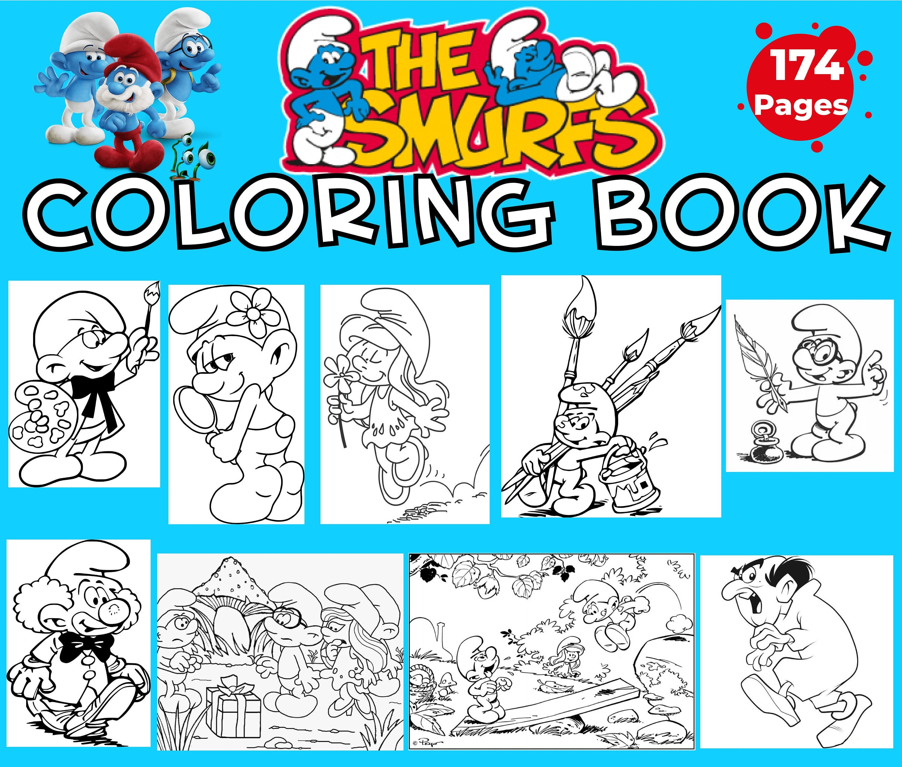 Smurfs 2 Coloring Pages Smurfette Costumes