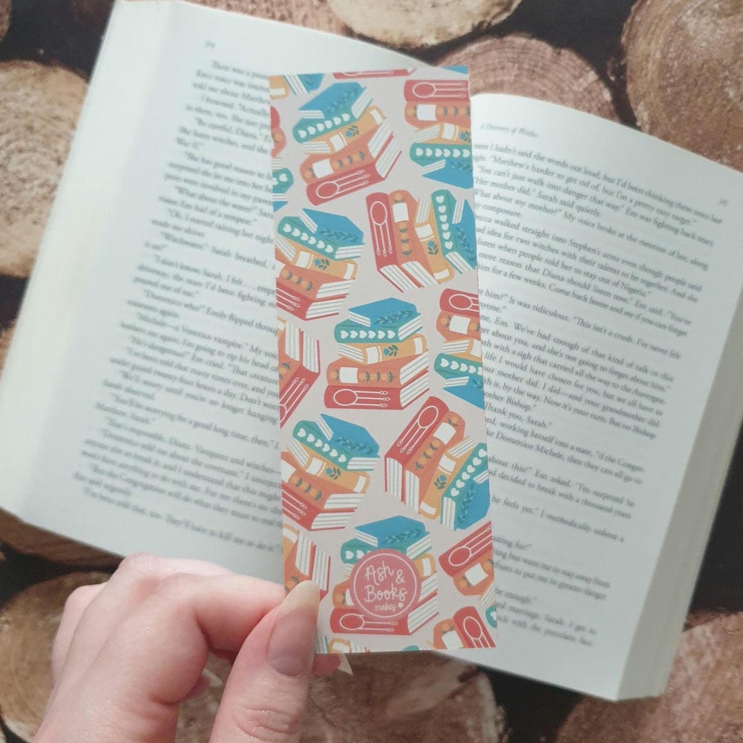 Pastel Rainbow Vintage Spine Bookstack Bookmark - Etsy