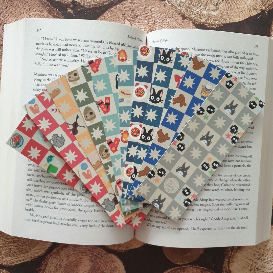 Ghibli Inspired Bookmarks | Howl’s Moving Castle Spirited Away Totoro ...