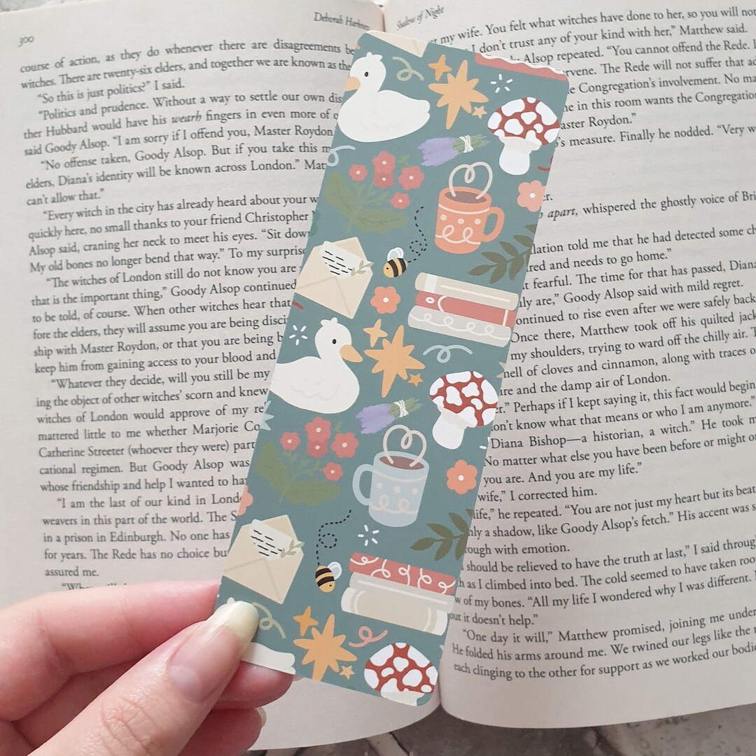 Cottagecore Doodle and Duckies Bookmark - Etsy