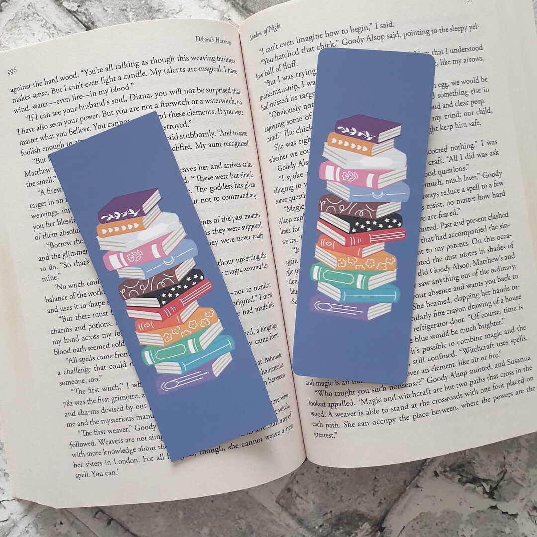 Subtle LGBTQIA+ Pride Bookstack Bookmark - Etsy
