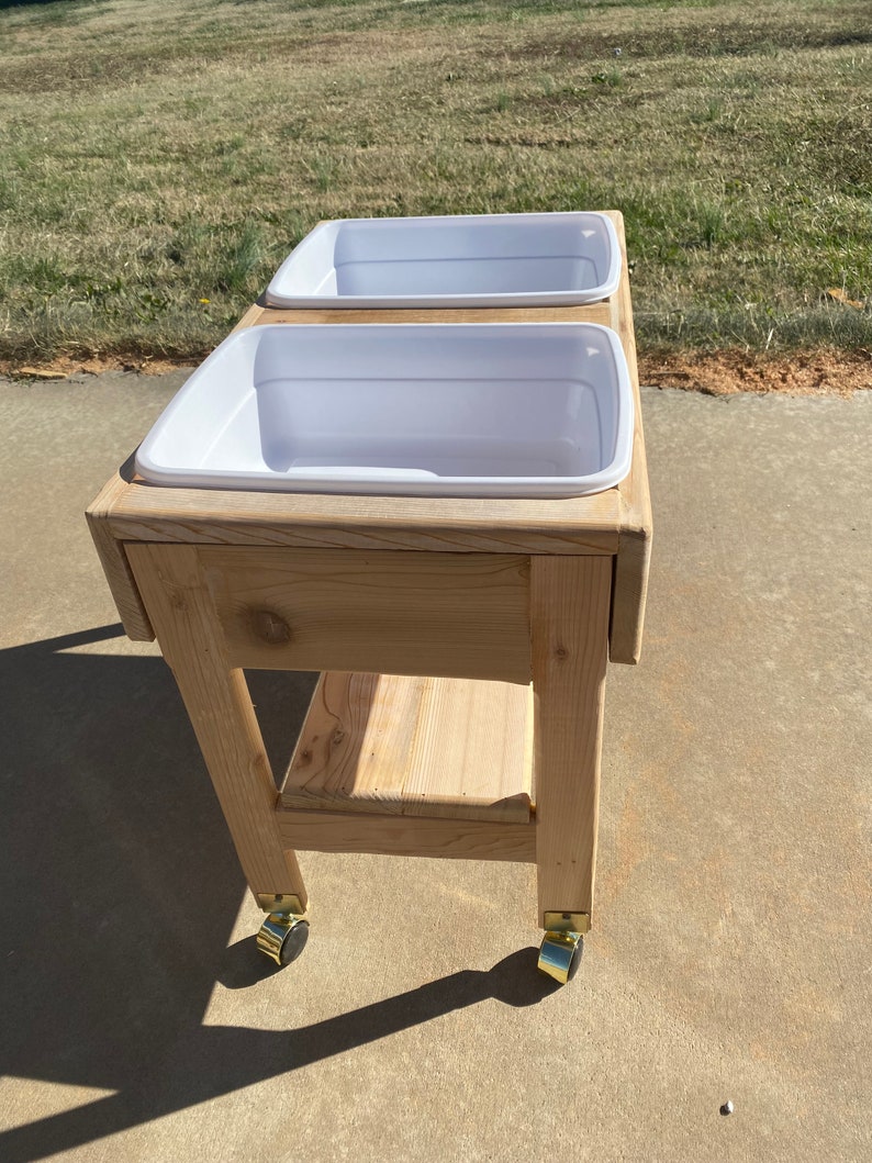 Rolling Sensory Table Toddler Sensory Table With Wheels - Etsy
