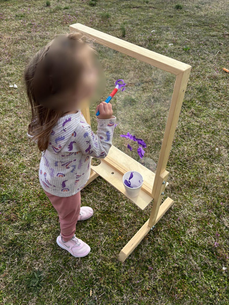 Outdoor Art Easel With Storage | Gift for Toddler | Outdoor Toy ...