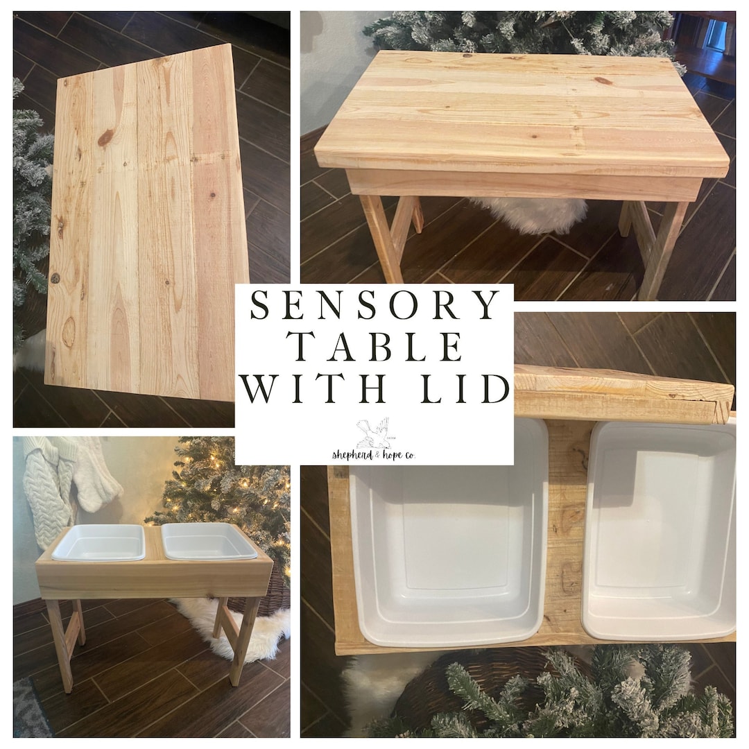 Sensory Table WITH LID Toddler Sensory Table With Lid Gift for Toddler ...