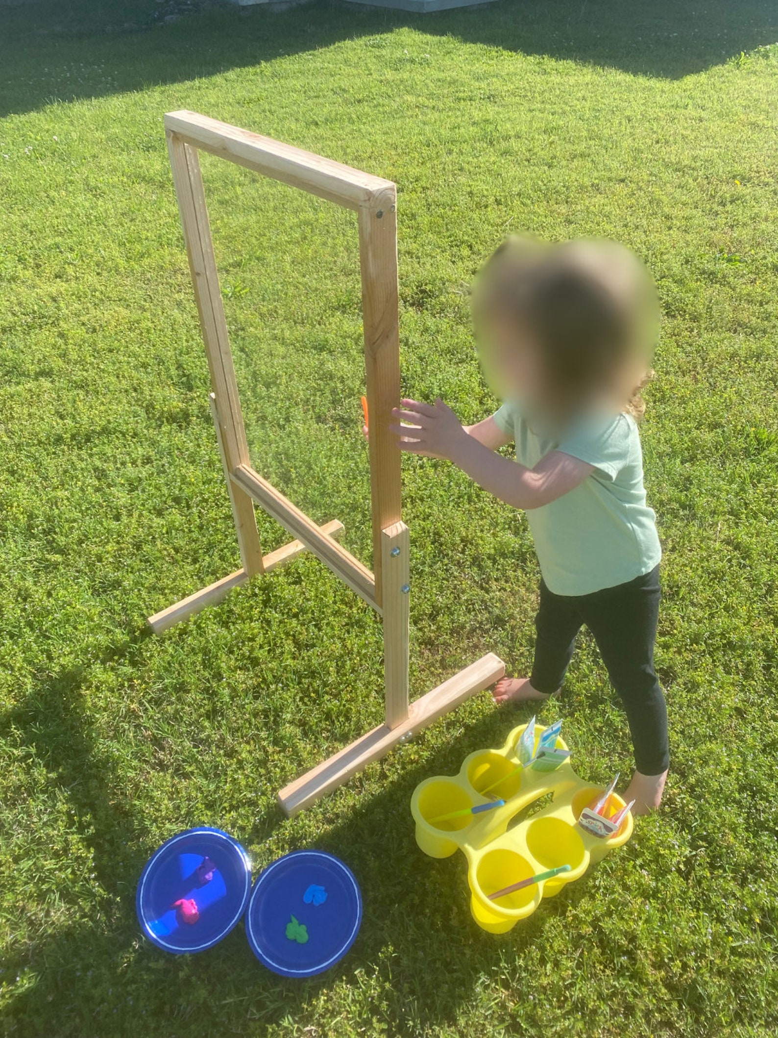 Outdoor Art Easel Toddler Easel Gift for Toddler Outdoor Toy Sensory ...