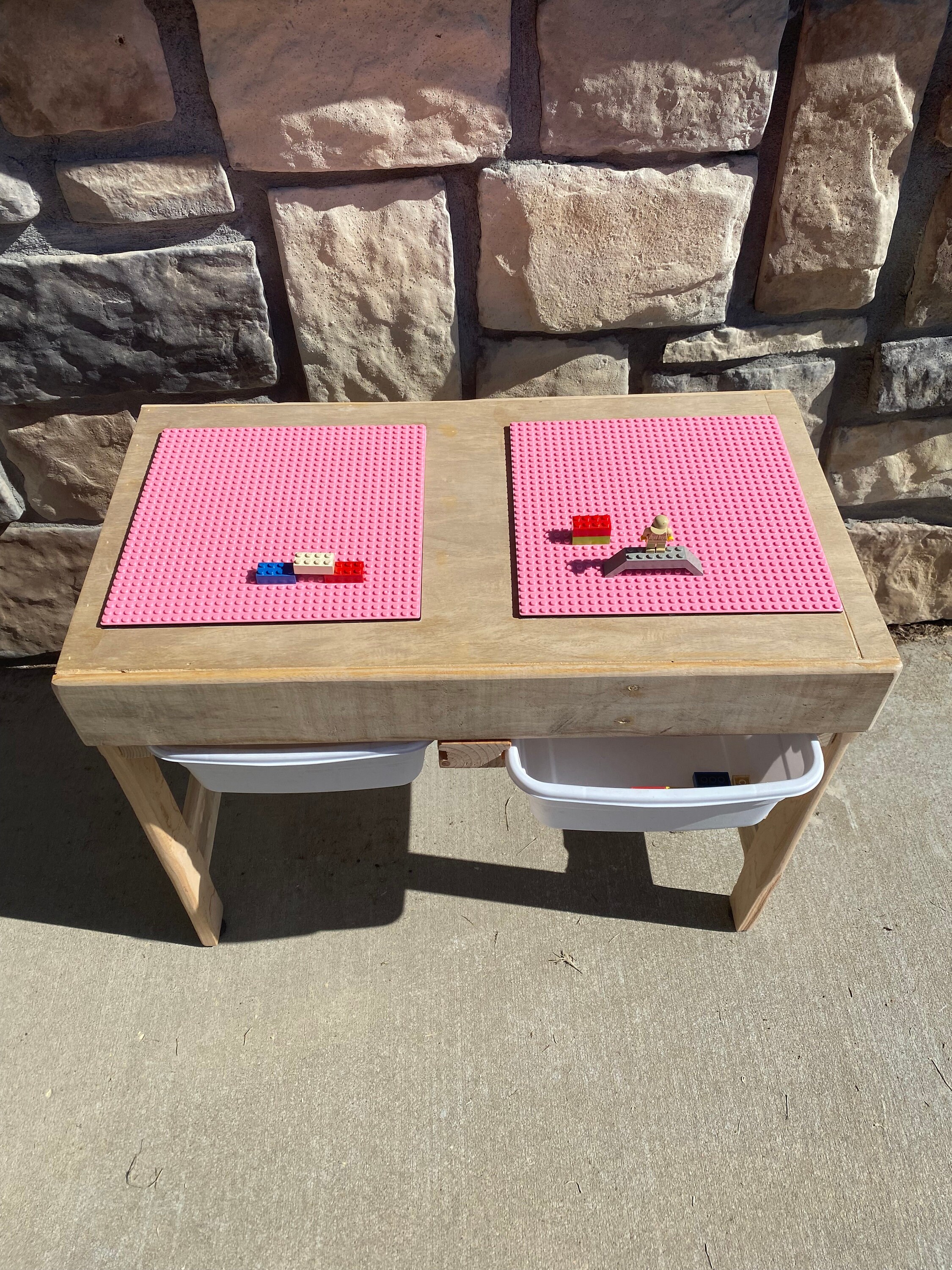 Lego Building Table Table for Block Play Small Kid's Table With ...