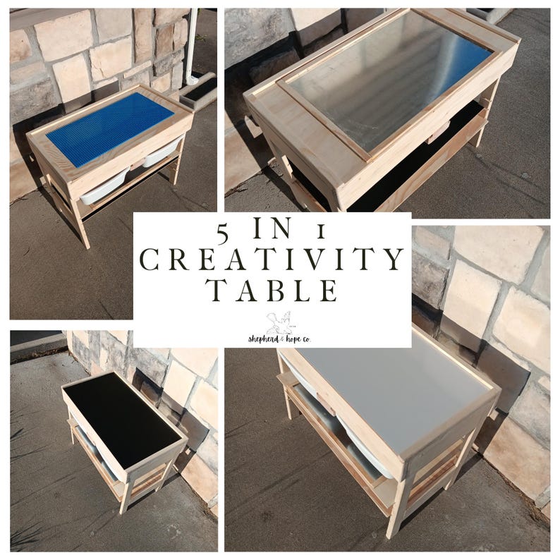 Multiple-in-one Activity Table | Gift for Kids 2-5 | Sensory Table ...