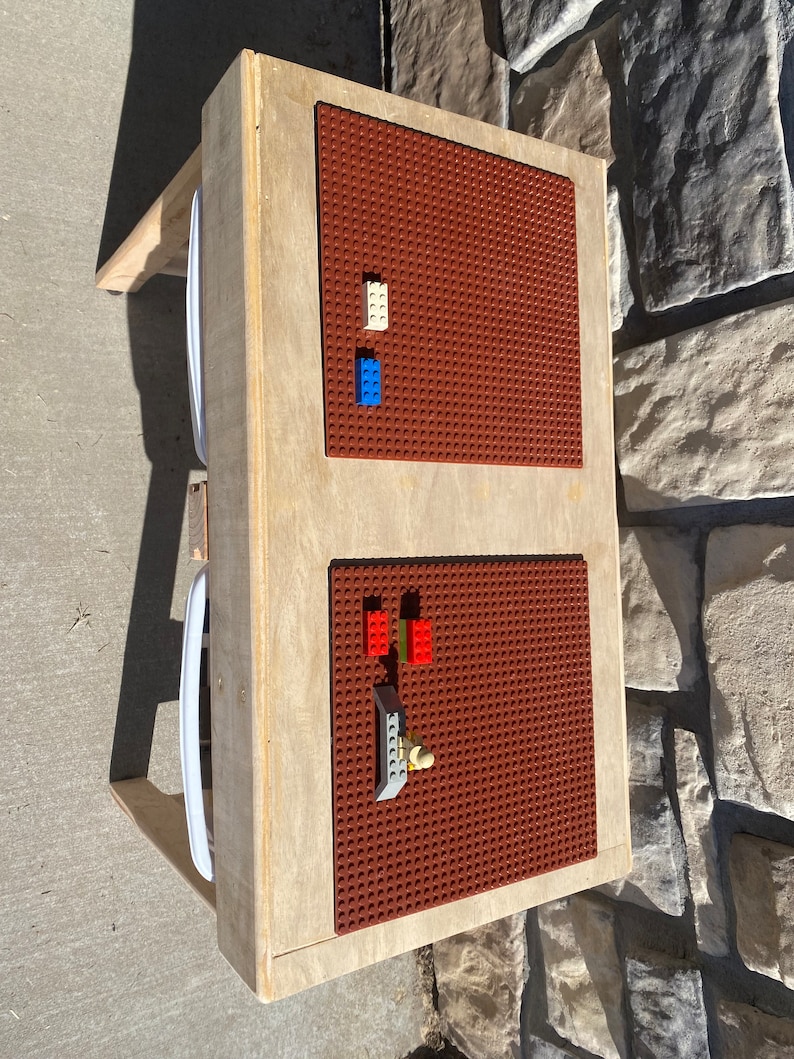 Lego Building Table | Table for Block Play | Small Kid's Table With ...