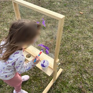 Outdoor Art Easel With Storage | Gift for Toddler | Outdoor Toy ...