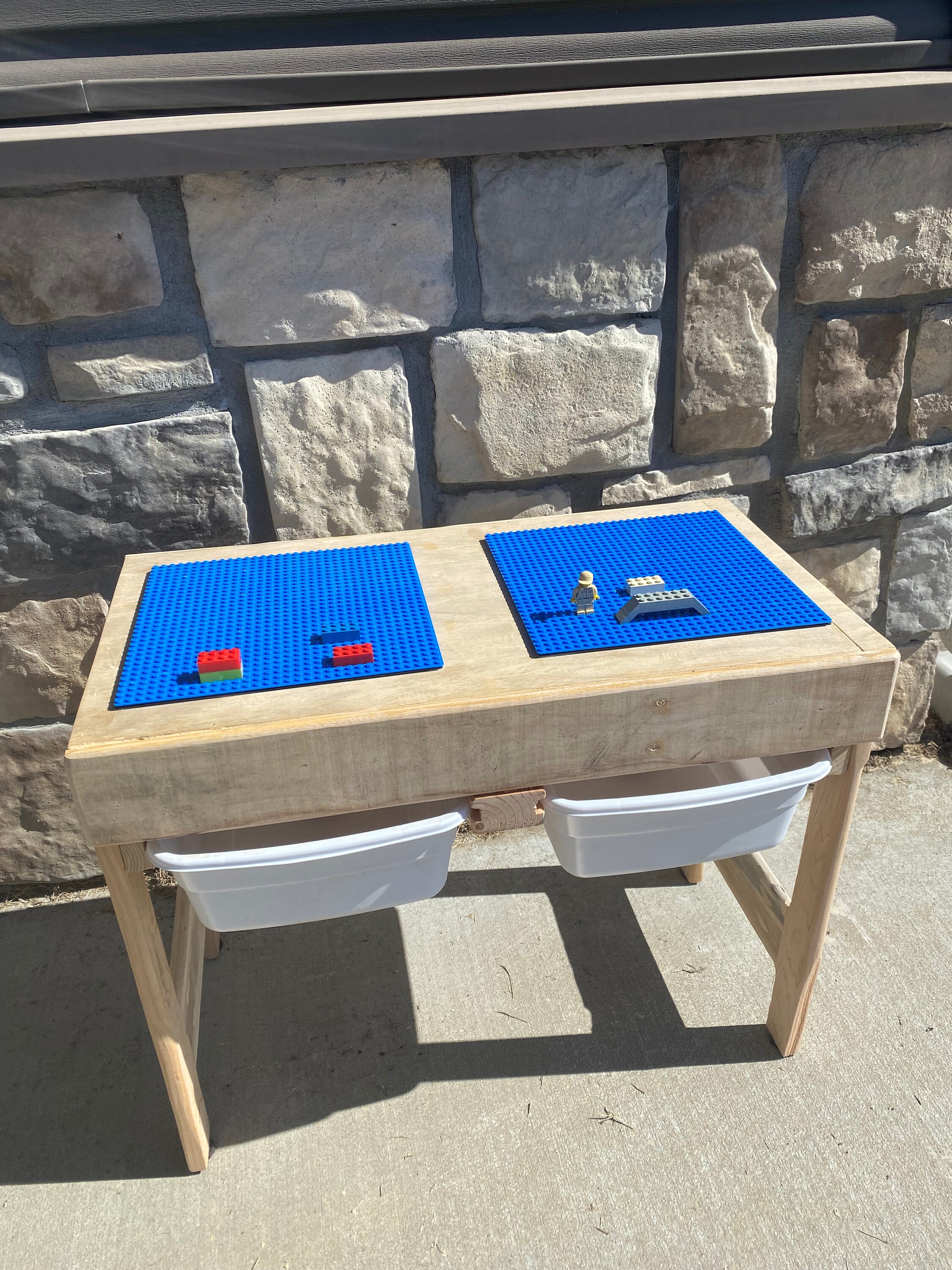 Lego Building Table Table for Block Play Small Kid's Table With ...