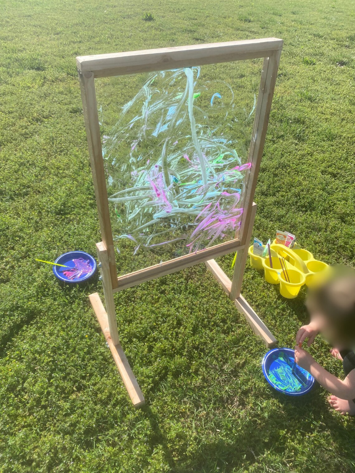 Outdoor Art Easel | Toddler Easel | Gift for Toddler | Outdoor Toy ...