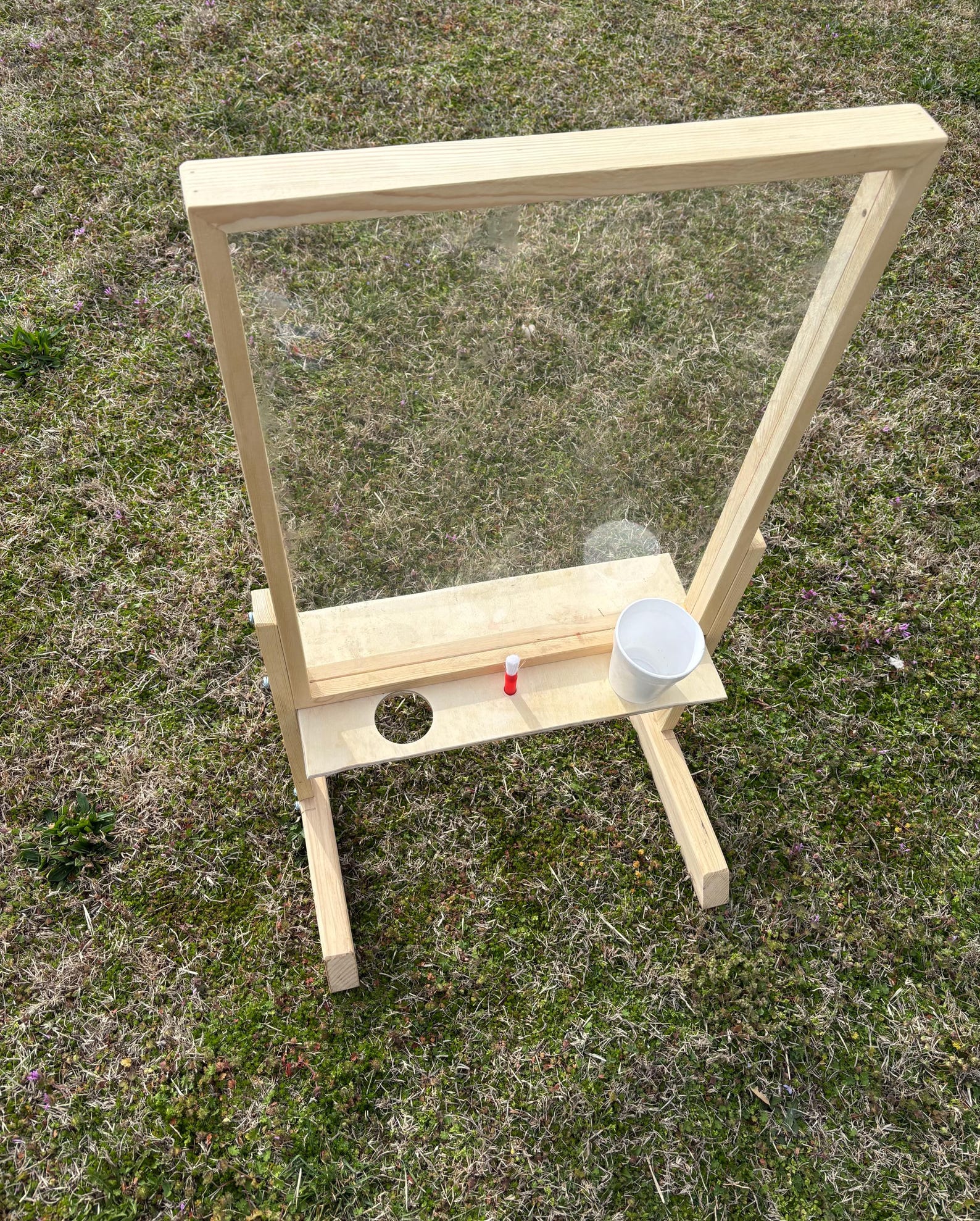 Outdoor Art Easel With Storage | Gift for Toddler | Outdoor Toy ...