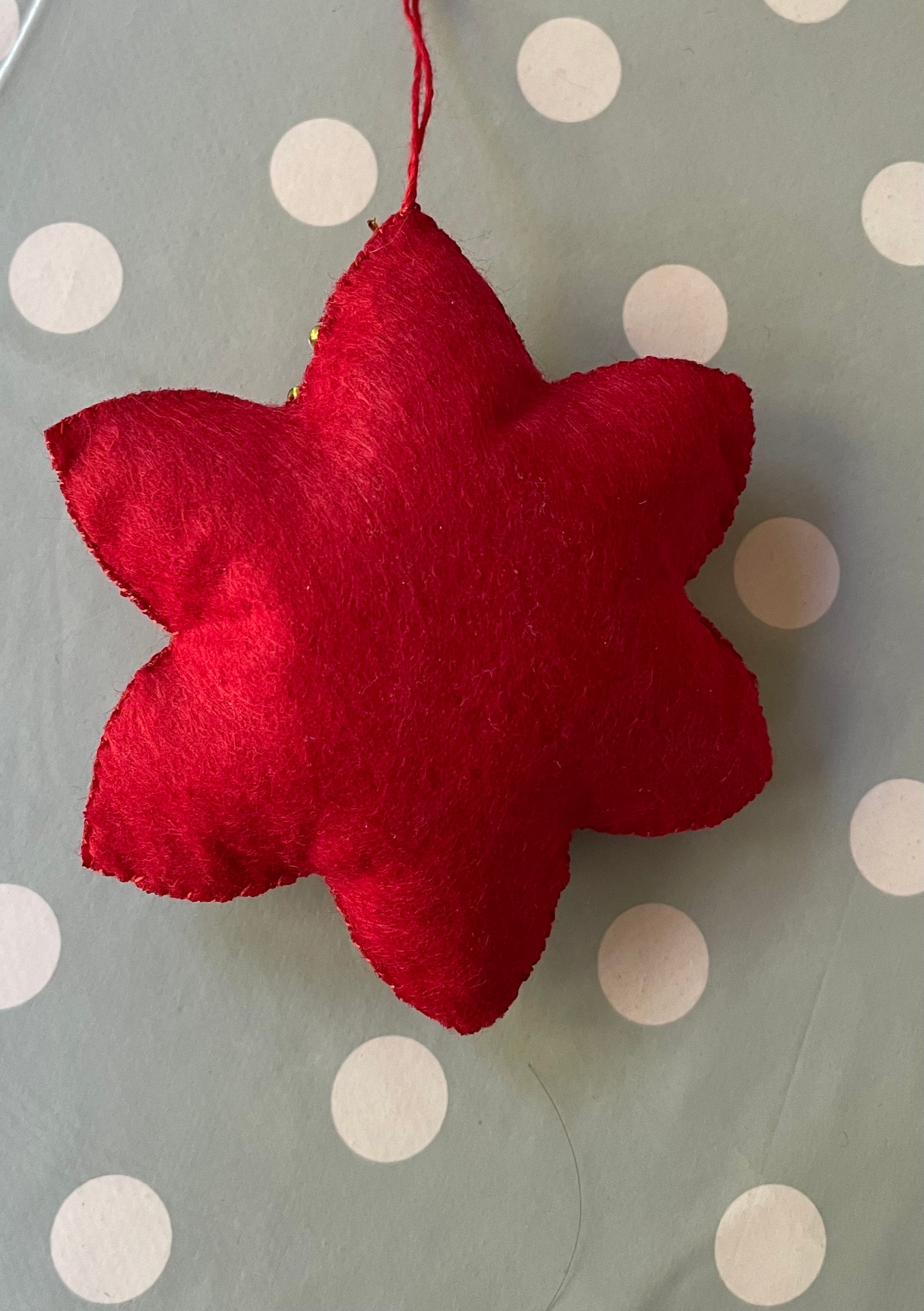 Felt Christmas Star Decoration - Etsy