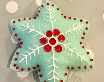 Mini Felt Star Decorations Christmas Christmas Decorations Felt Stars ...