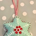 Felt Christmas Star Decoration - Etsy