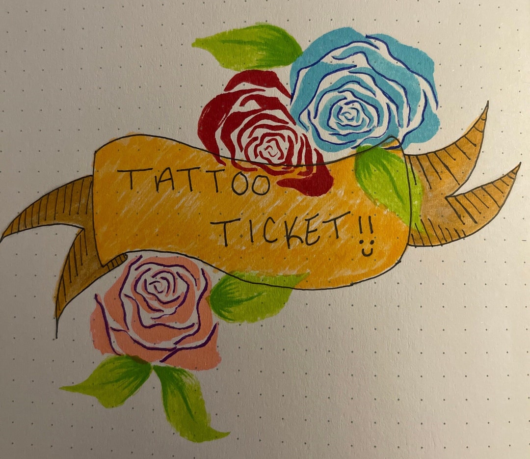 Tattoo Tickets and Other Art Made by Request for You! - Etsy