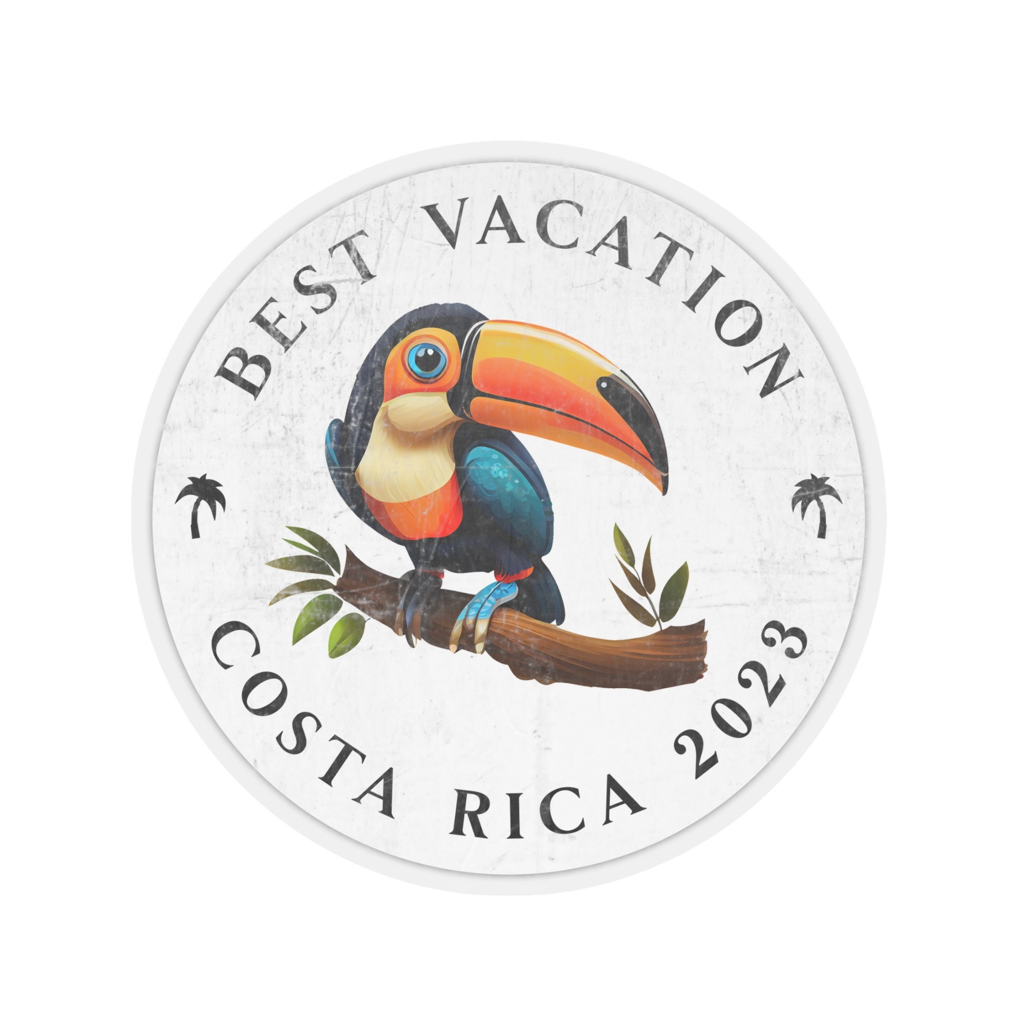 Custom Sticker Costa Rica 2023 Vacation Trip Toucan Bird - Etsy