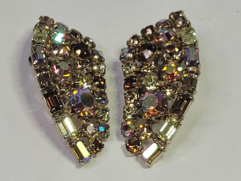 Stunning Vintage Signed Sherman Brooch and Earrings Set. - Etsy