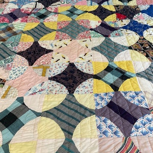 1960’s Eclectic Circles Vintage Quilt - Etsy