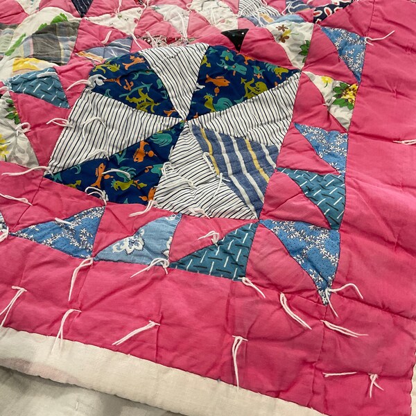 Pink Pinwheel Quilt - Etsy