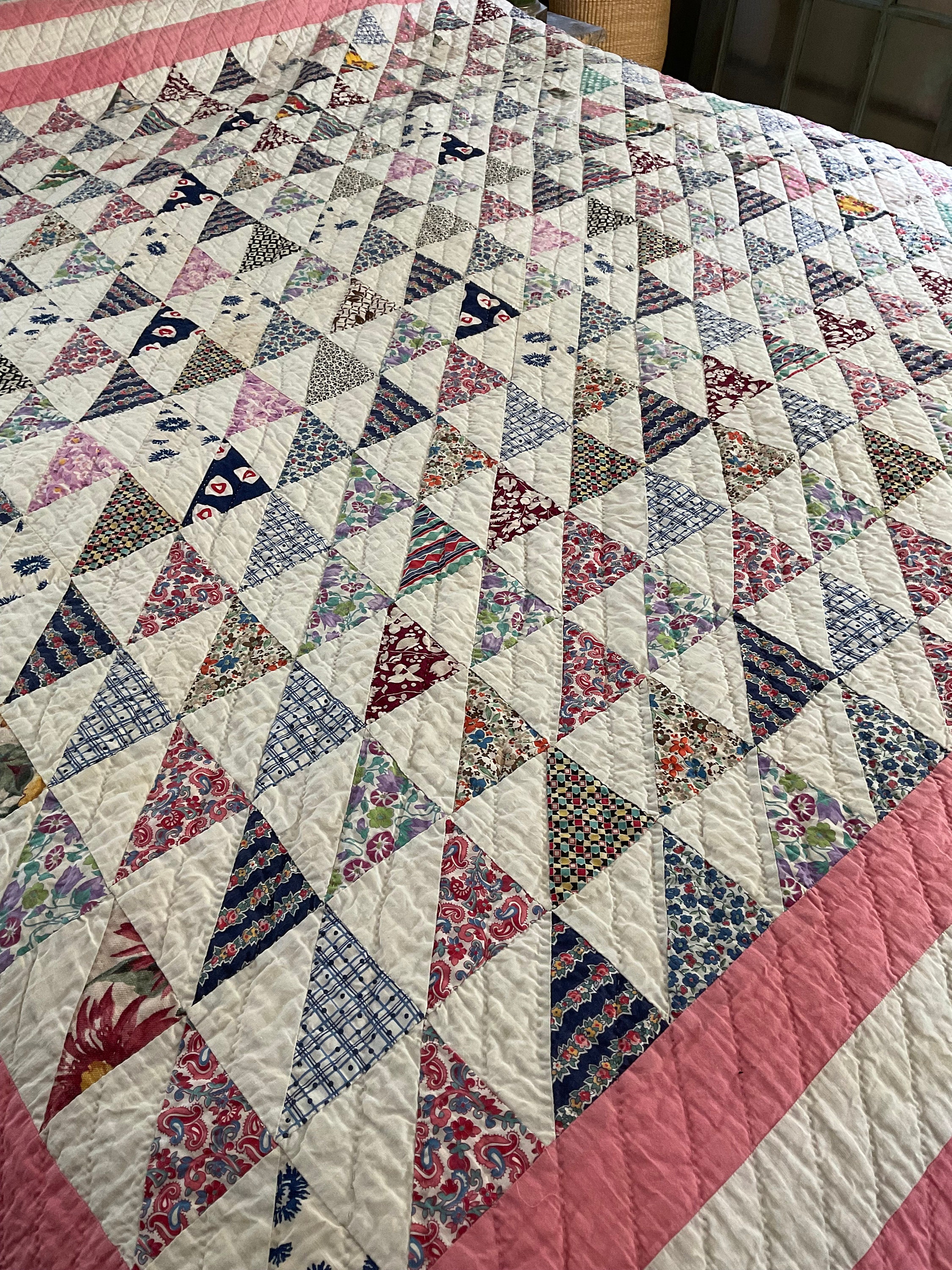 1950s Muted Unique Design and Fabrics Look Like Sails Hand - Etsy