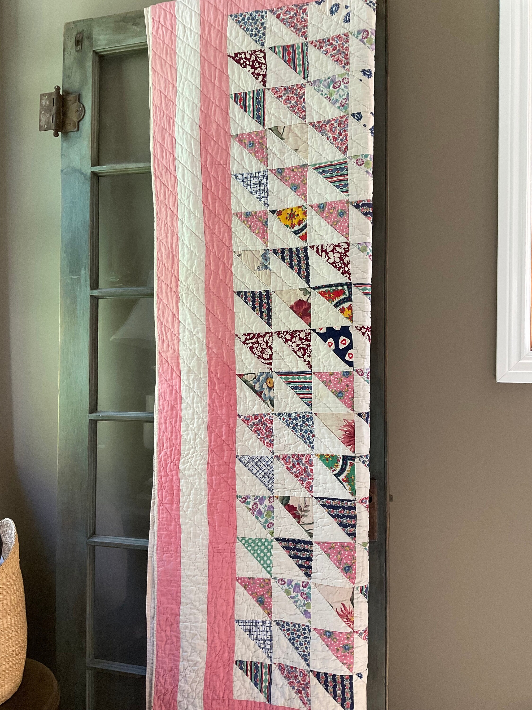 1950s Muted Unique Design and Fabrics Look Like Sails Hand - Etsy