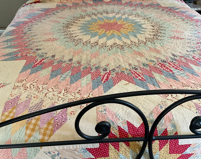 1930’s Large Texas Star Hand Stitched Quilt - Etsy