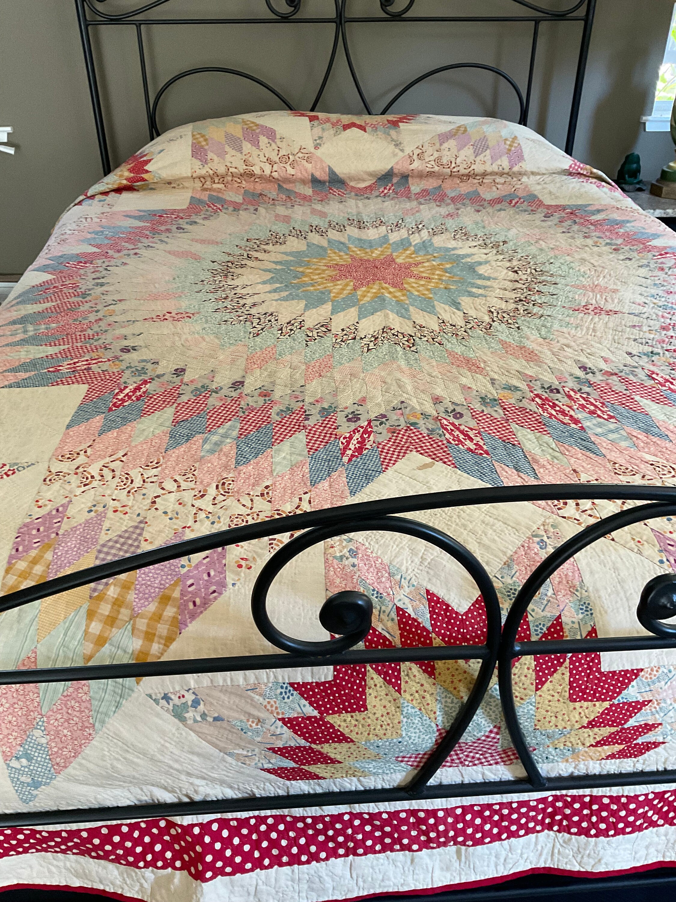 1930s Large Texas Star Hand Stitched Quilt - Etsy