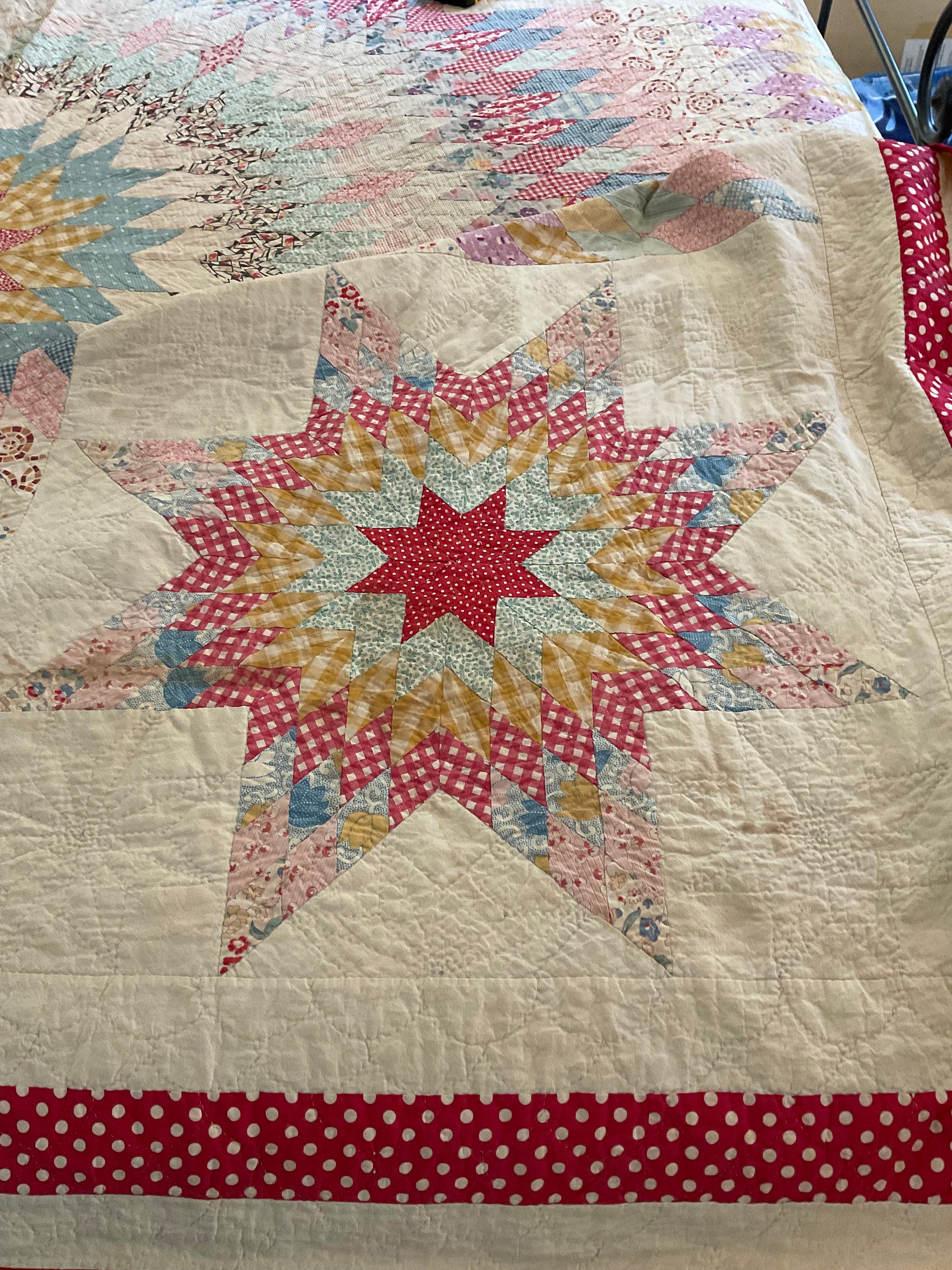 1930s Large Texas Star Hand Stitched Quilt - Etsy