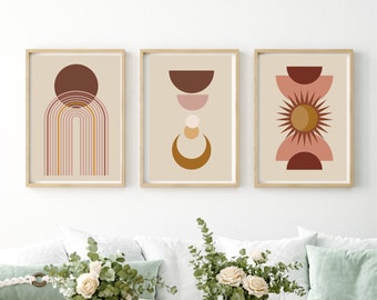 Digital Boho Poster Set Wall Decor for Living Spaces & Offices, Instant ...