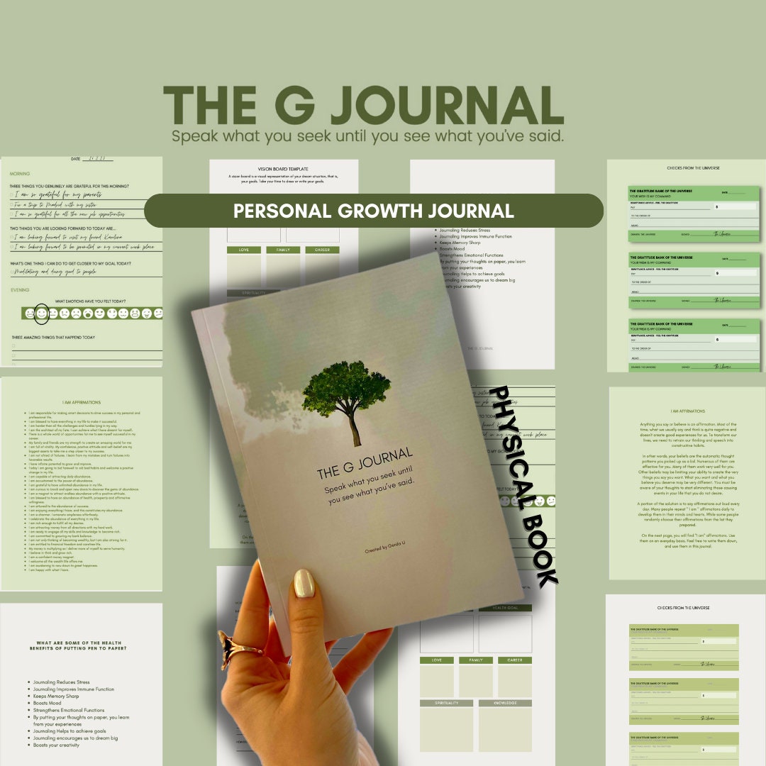 The G Journal | Manifest Journal, Manifestation Planner, Law of ...
