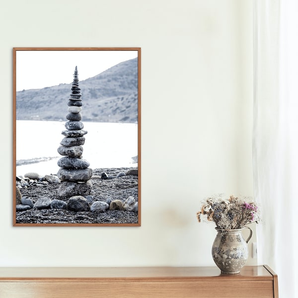 Zen Rocks Wall Art - Etsy
