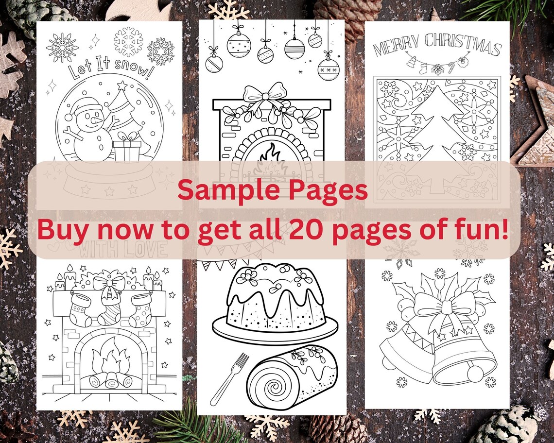 20 Pages Printable Coloring Pages, Coloring Activity for Kids ...