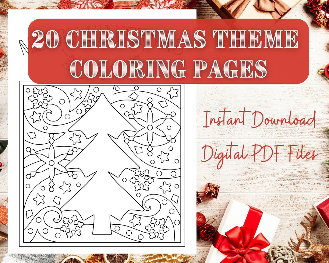 20 Pages Printable Coloring Pages, Coloring Activity for Kids ...